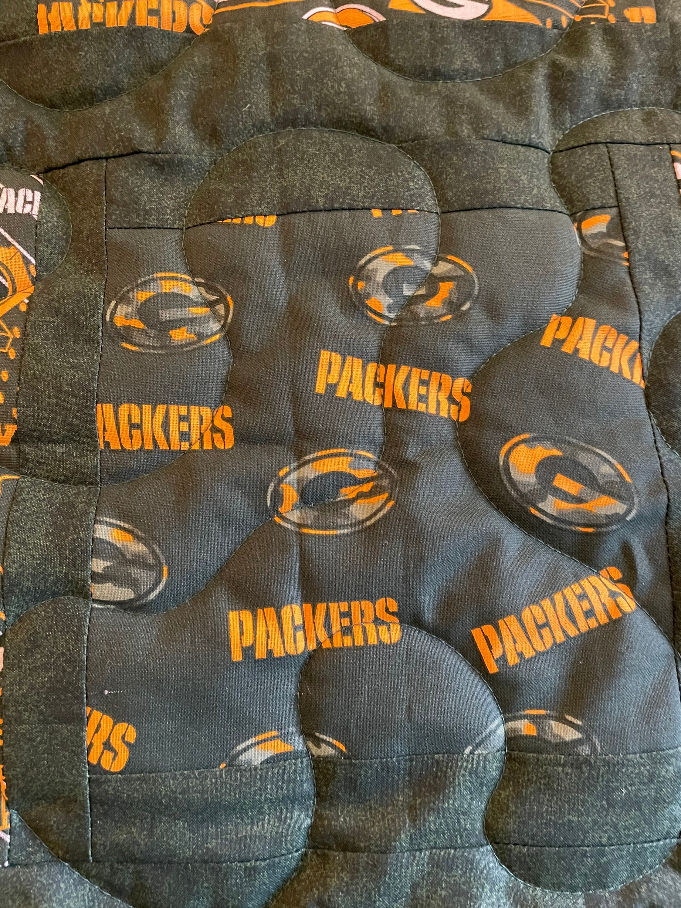 Green Bay Packers Themed Twin Size Quilt - Etsy