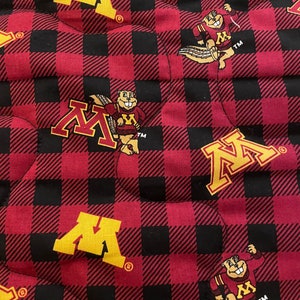University of Minnesota Gophers Licensed Fabrics 2 of Them Are Combined ...