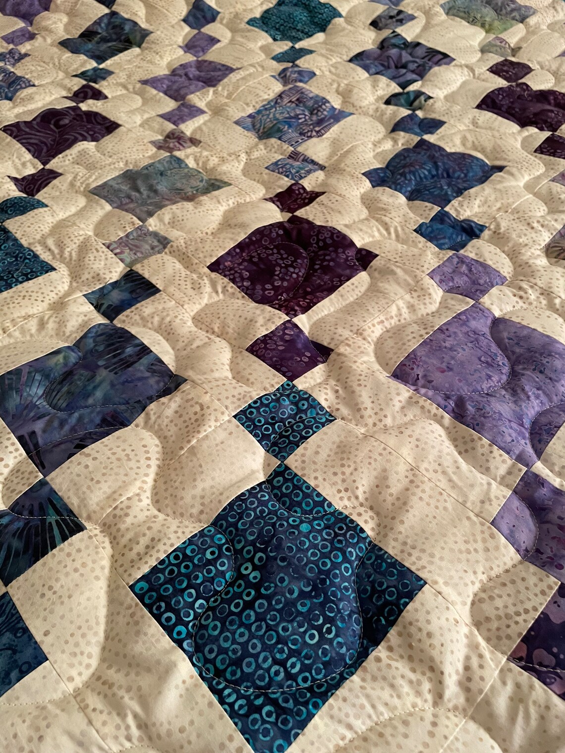 Dripping Diamonds Shape This Queen Size Quilt Made With a Wide - Etsy