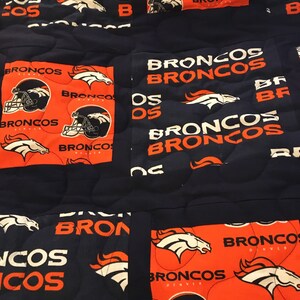 Denver Broncos Licensed Fabrics Were Used to Create This Handmade Twin ...