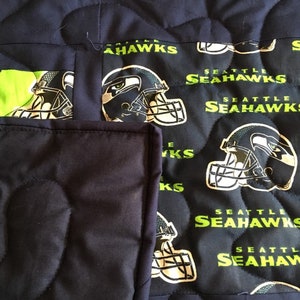 Seattle Seahawks Licensed Fabrics Are Featured in This Twin - Etsy