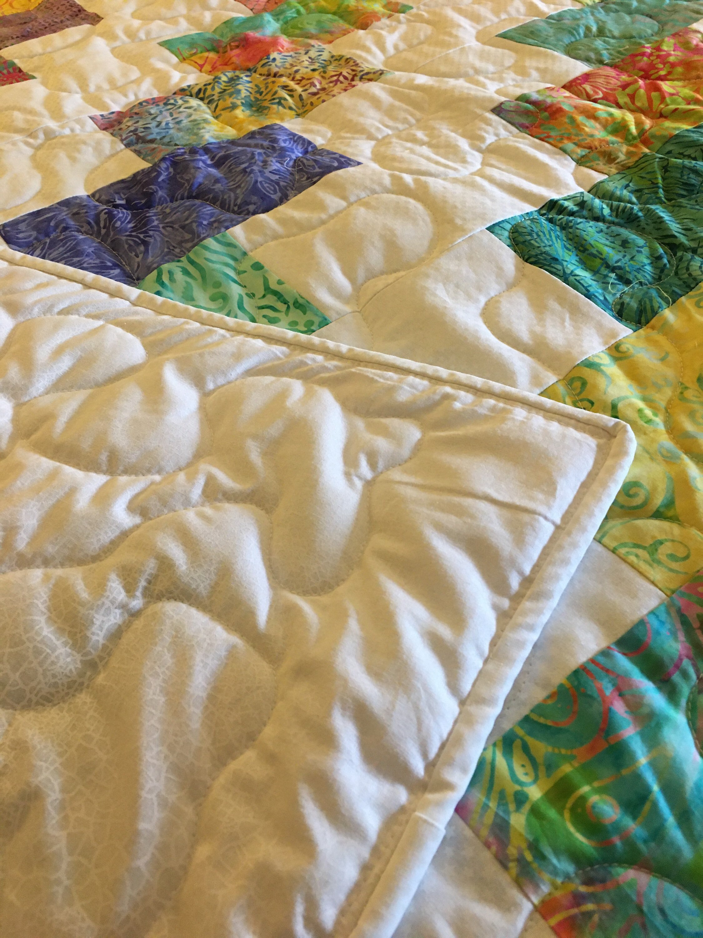 Colorful Batik Blocks Set at an Angle Are Beautifully - Etsy