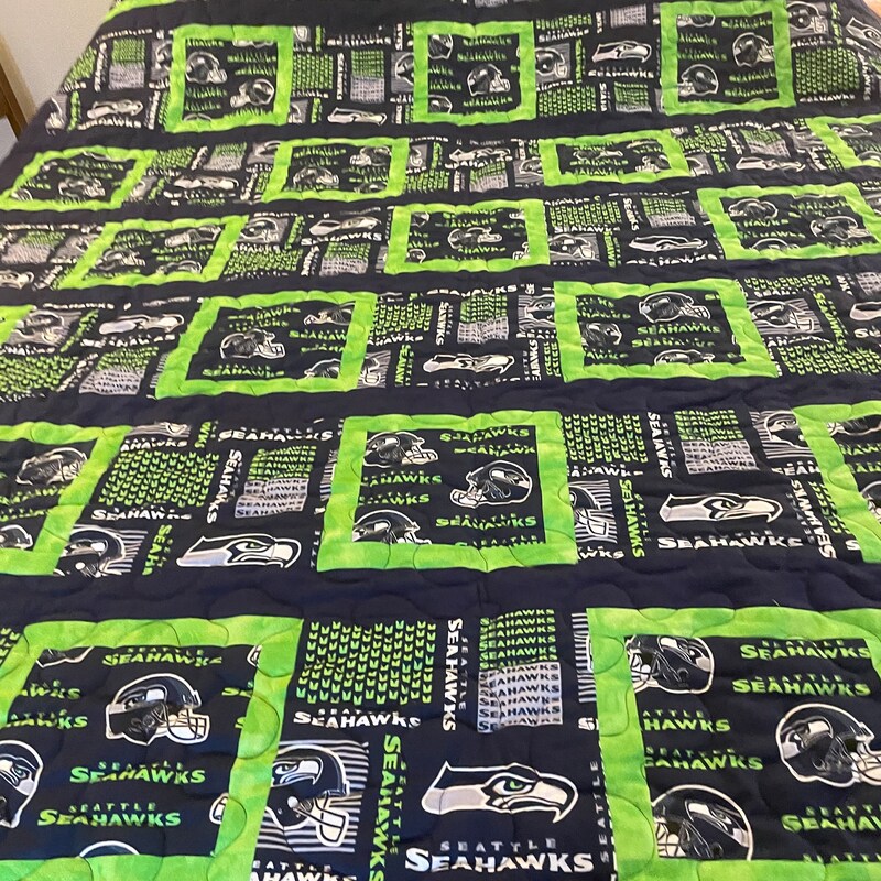 Seahawks Quilt - Etsy