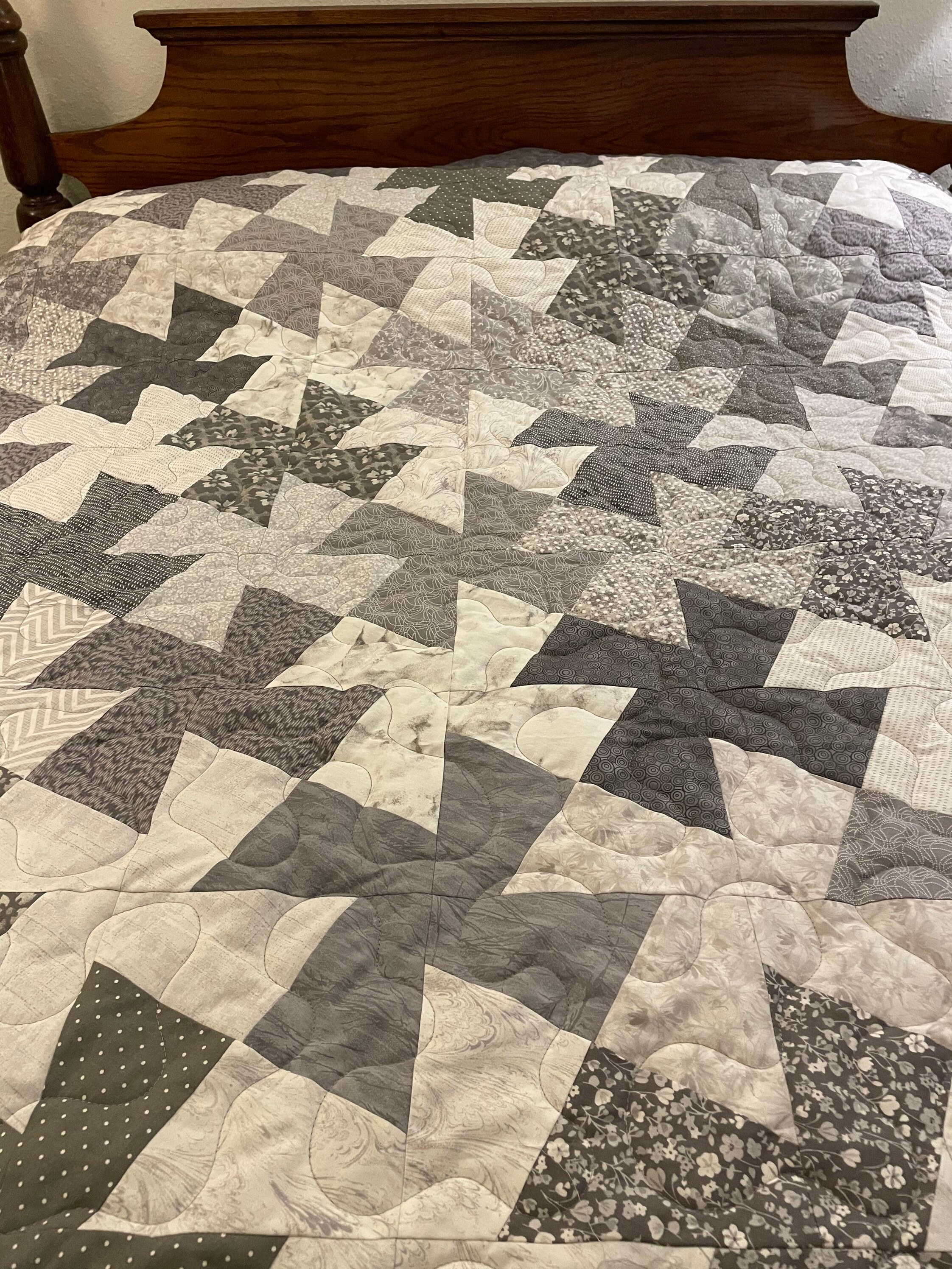 Multiple Gray Fabrics Enhance the Unique Pattern in This - Etsy