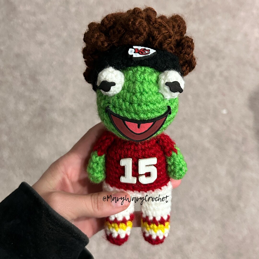 Crochet Kermit Mahomes Mahomes the Frog KC - Etsy
