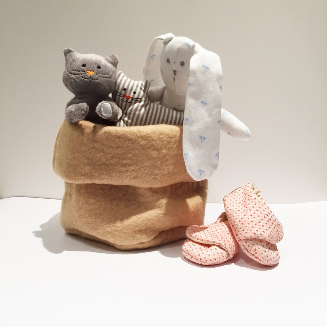Beige Wool Felt Storage Bag Ideal for Anything You Need to Store - Etsy ...