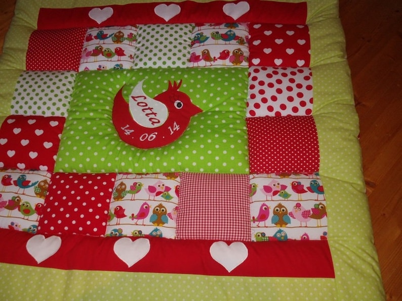 Krabbeldecke Kinderdecke Patchworkdecke SOFORT LIEFERBAR | Etsy