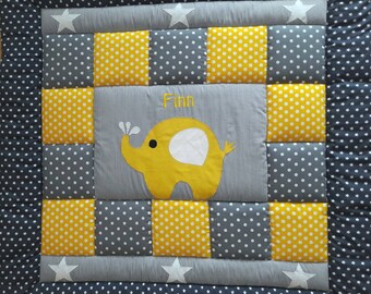 Baby blanket, quilt, Patchworkdecke, Krabbeldecke, Kinderdecke Hase - Etsy Portugal