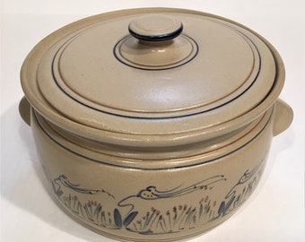 Blue Band Stoneware Crock - Etsy