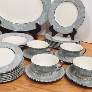 Lot of 34 Pieces Vintage Castleton China Lace Dishware Dishes ...