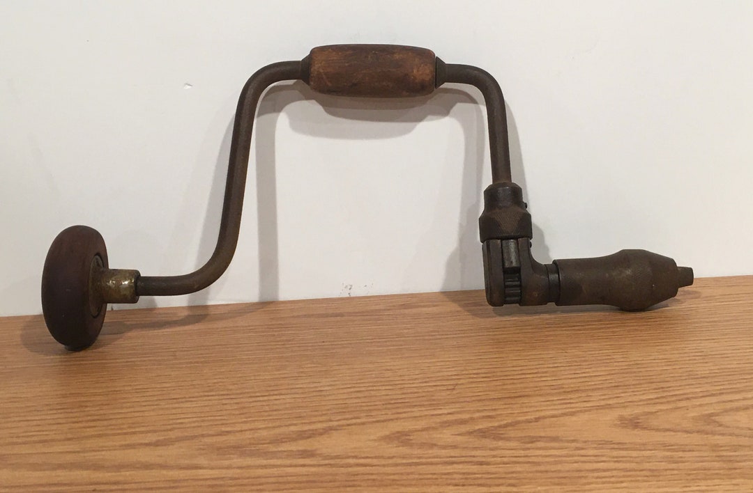 Unbranded - Antique Ratcheting Brace & Bit, Circa 1930's - Patina and ...