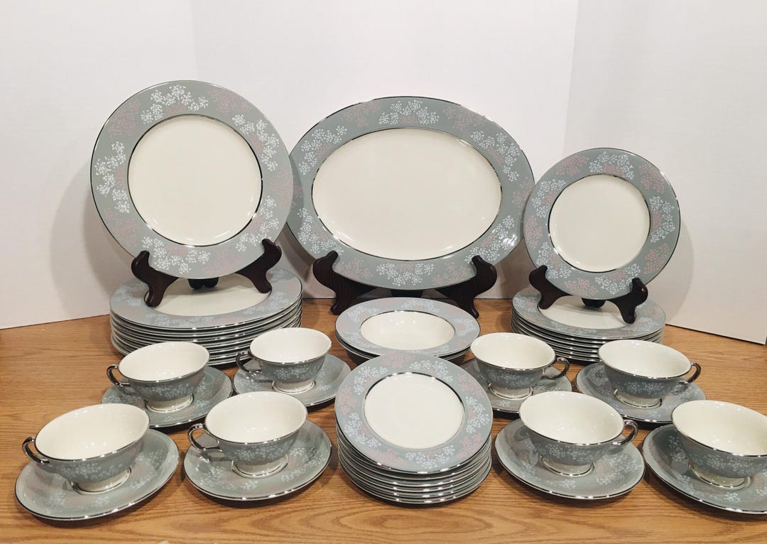 Lot of 34 Pieces - Vintage Castleton China " Lace " Dishware Dishes ...