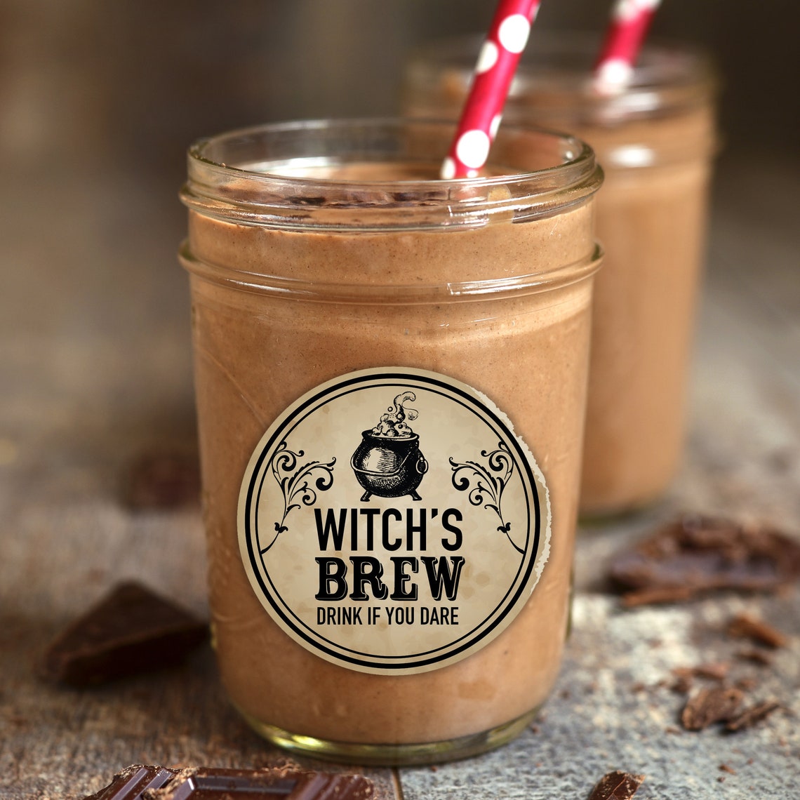 Halloween Apothecary Labels, Witch's Brew, Drink If You Dare, 2 Shapes ...