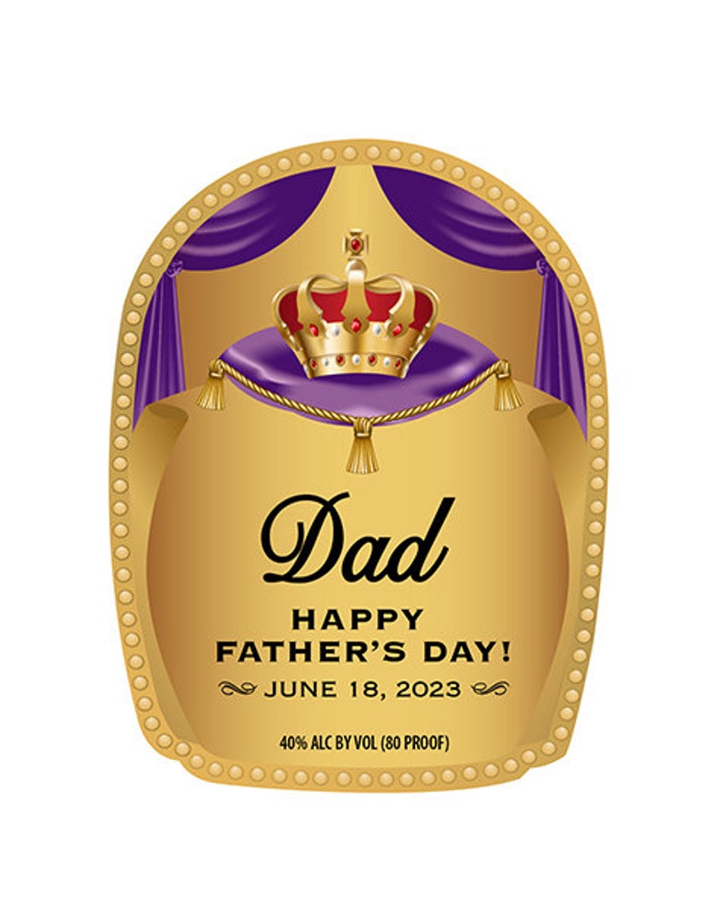 Custom Birthday Royal Label, Personalized Bachelor Party Whiskey Label ...