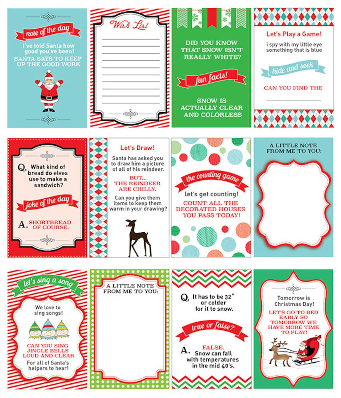 Miniature Notes to Display With Your Favorite Holiday Doll - Etsy