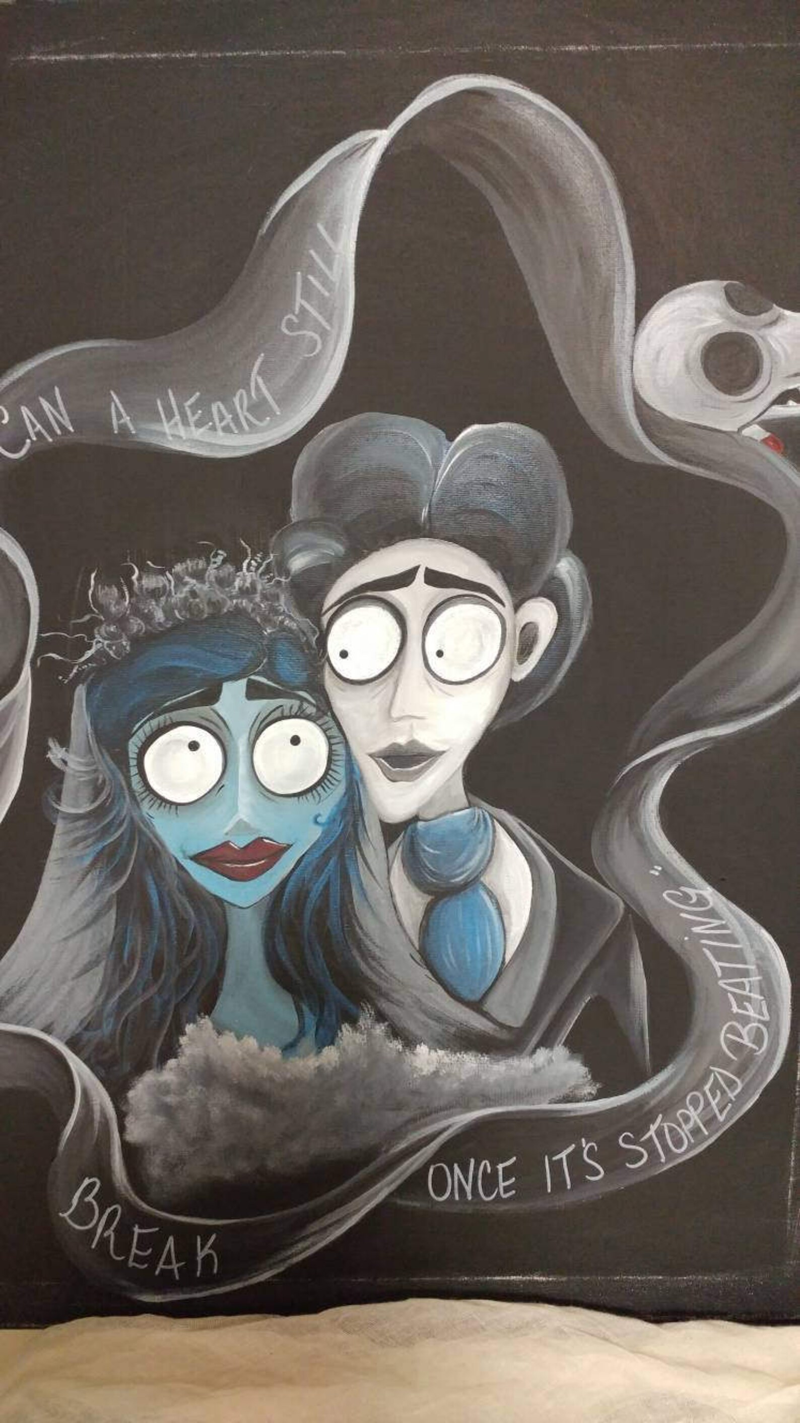 Heartbreak Corpse Bride Painting | Etsy