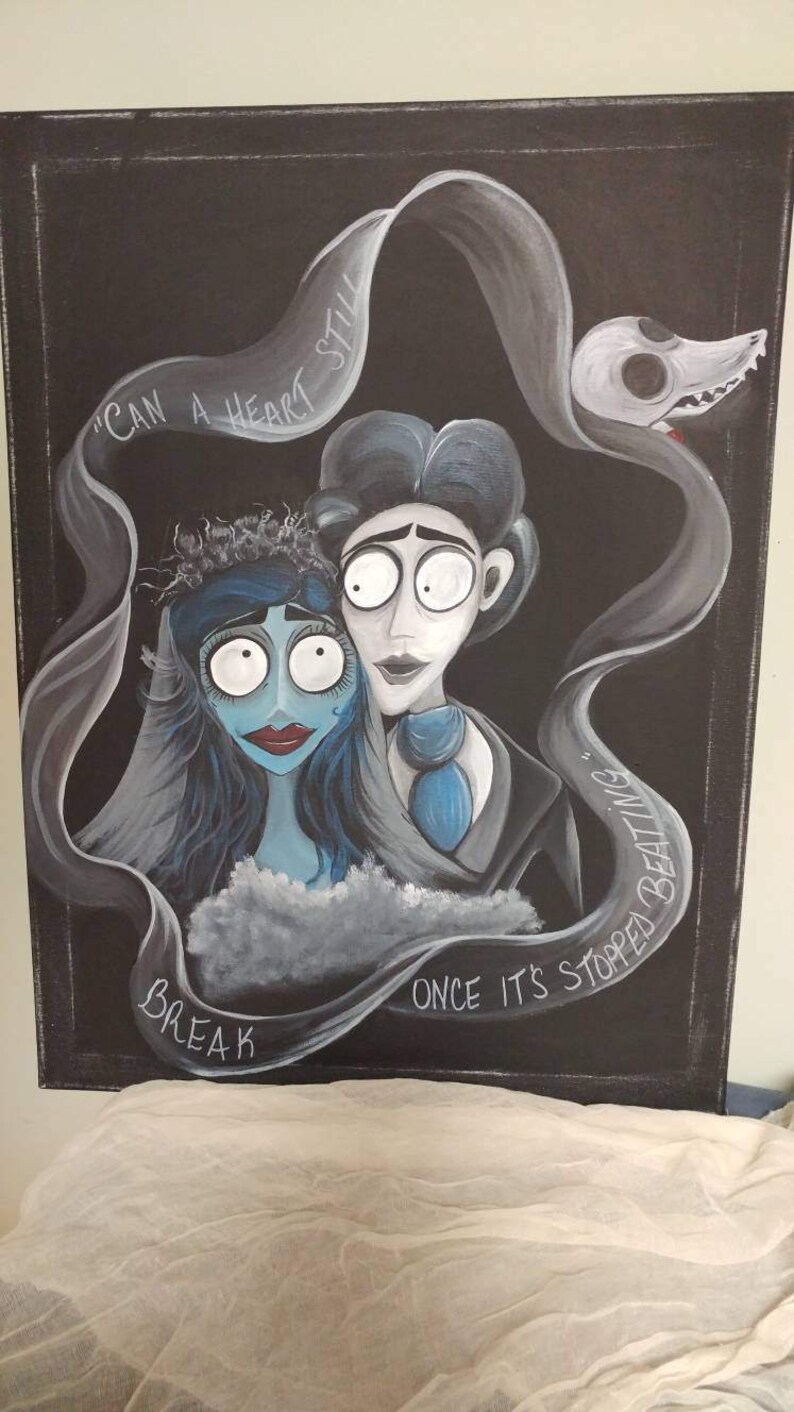 Heartbreak Corpse Bride Painting | Etsy
