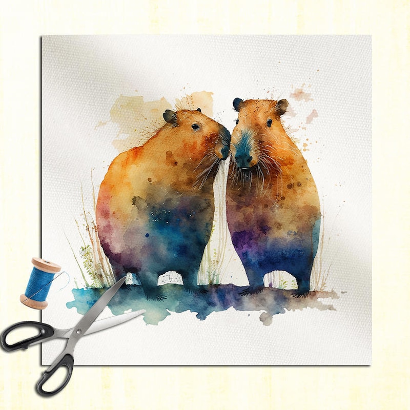 Capybara Fabric Panels - Etsy