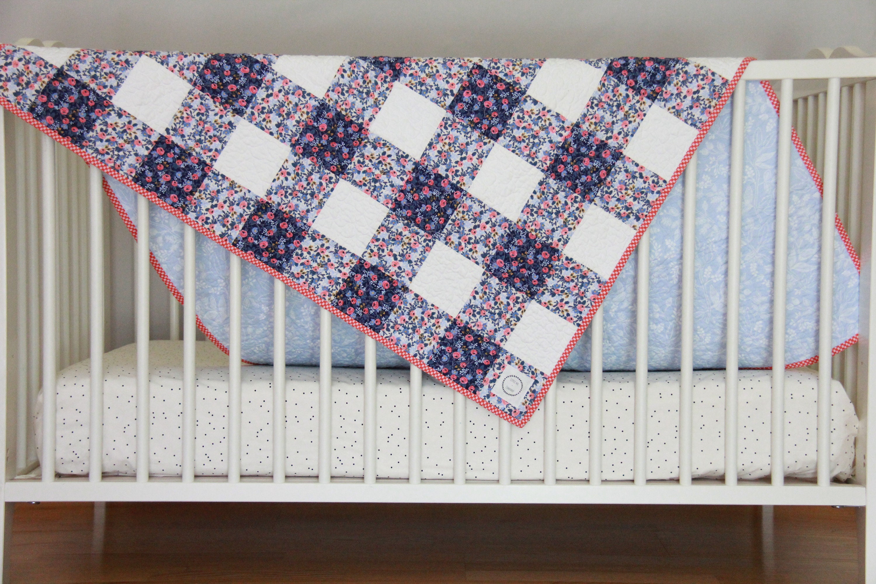 Floral Baby Girl Quilt Toddler Girl Quilt Floral Quilt | Etsy