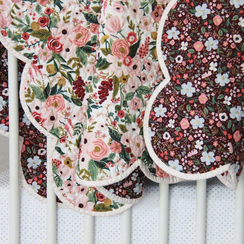Floral Baby Quilt Fabric - Etsy