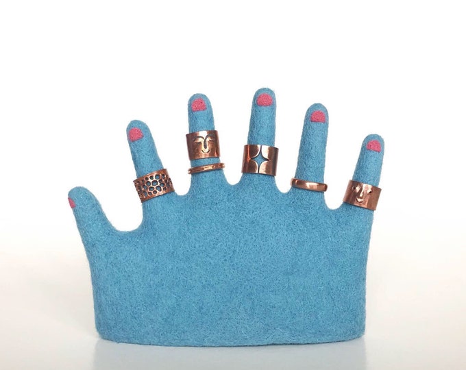 Ring Holder SIX FINGERS HAND ) - Etsy