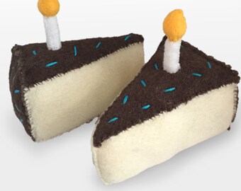 Birthday Cake Slice Catnip Cat Toy Happy Birthday Kitty - Etsy