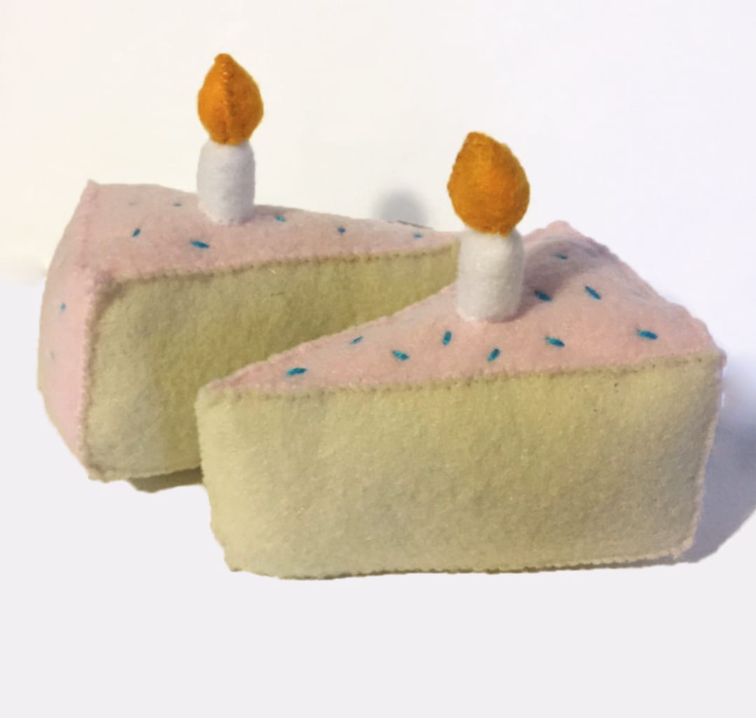 Birthday Cake Slice Catnip Cat Toy - Happy Birthday Kitty! - Etsy