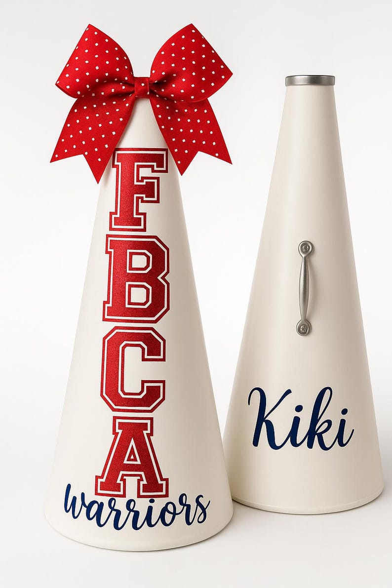 Cheer Megaphone Decals - Made to Order - DIY Application on Your ...