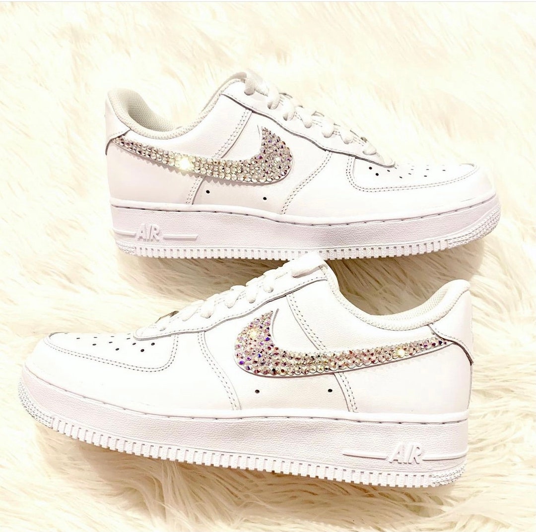 Crystal Embellished Nike Air Force 1 - Etsy