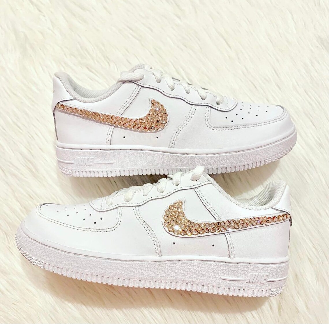 Crystal Embellished Nike Air Force 1 - Etsy