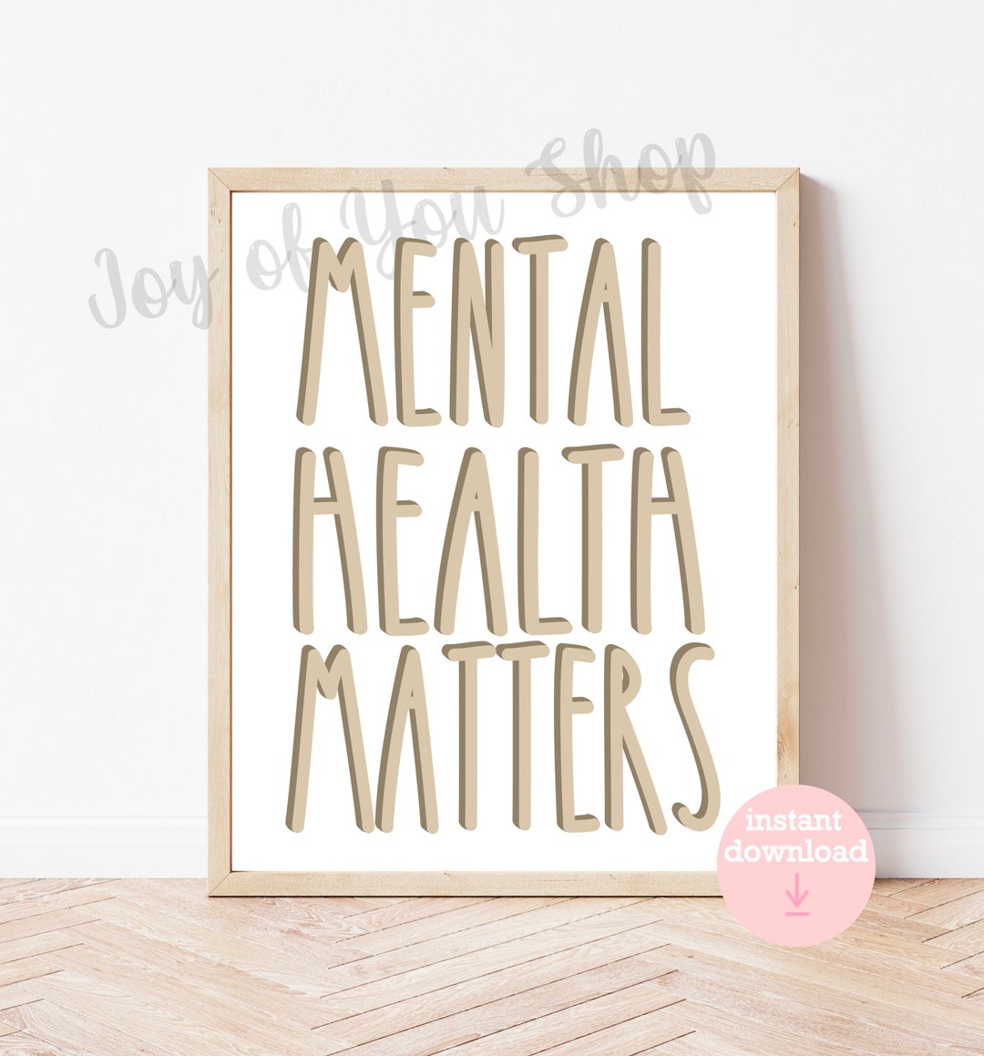 Mental Health Matters Mental Health Art Drawing Digital Download File ...