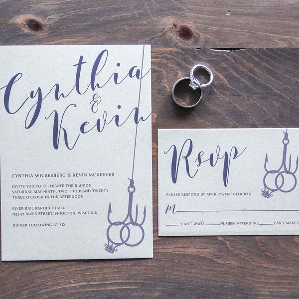 Fishing Wedding Invitation - Etsy