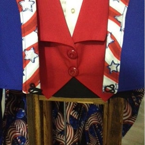 Uncle Sam Costume Coat With Tails - Etsy