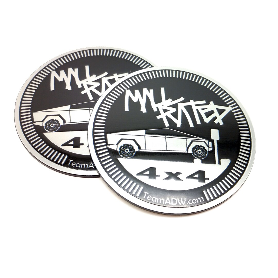 Mall Rated / Mars Rated Badges for Tesla Cybertruck - USA Made, Sold in ...