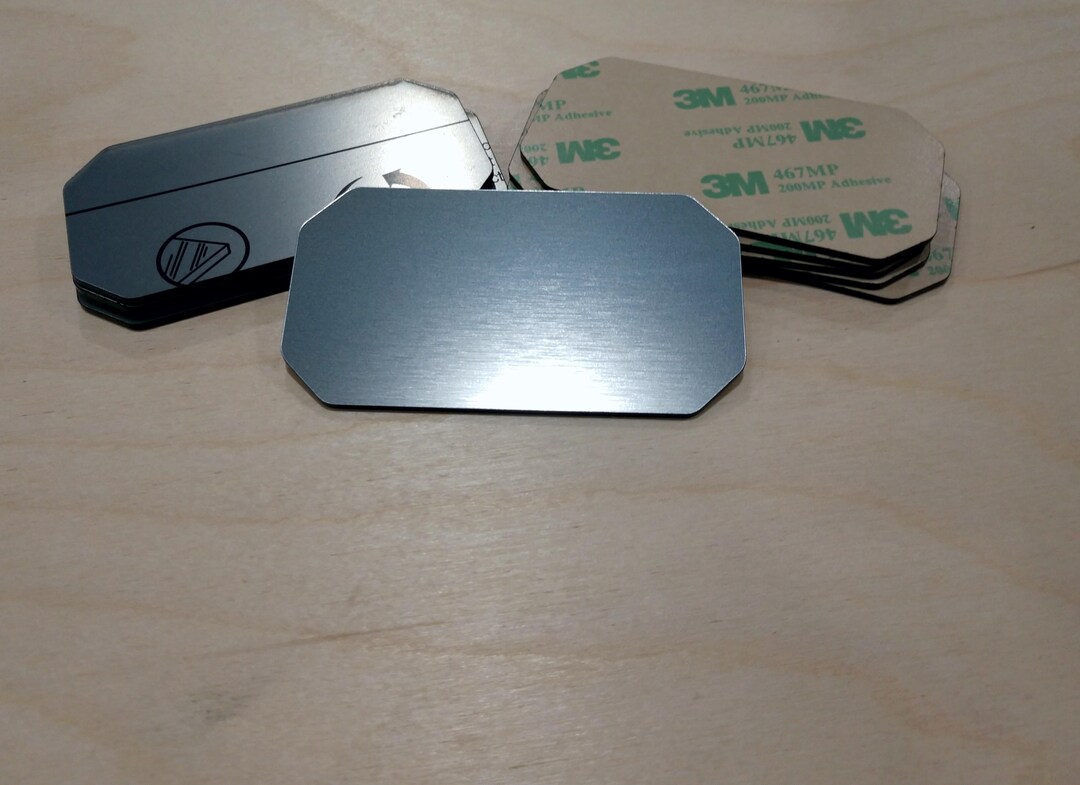 Stainless / Black ABS Blank Tags - Plain or Laser Etched for Promo ...