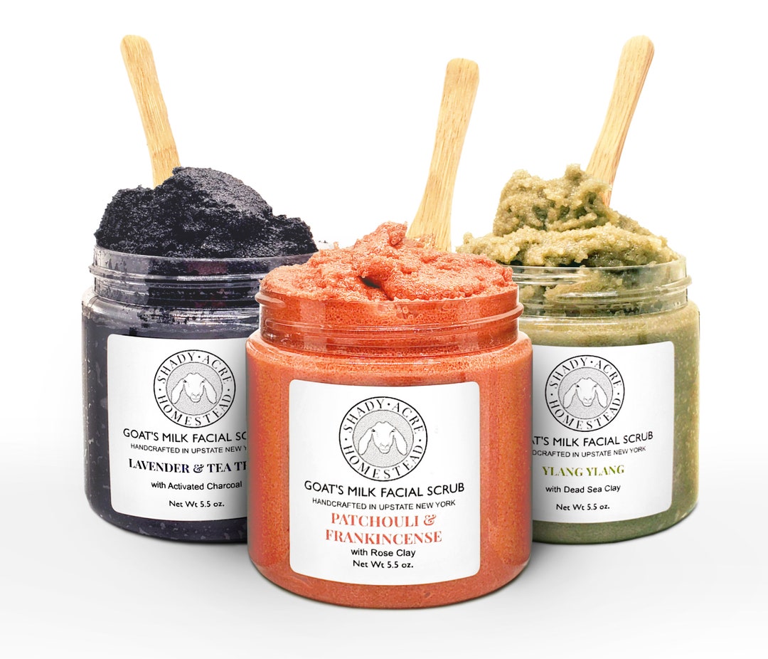 Goat Milk Facial Scrub, Sugar Face Scrub, Goat Milk Scrub, Goats Milk ...