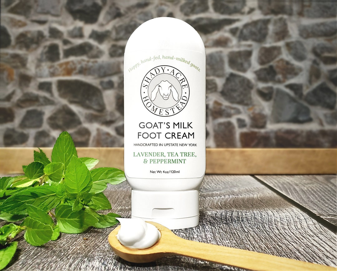 Goat Milk Foot Cream, Handmade Goats Milk Foot Creme, Tea Tree Lavender ...