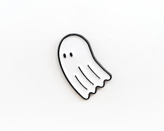 Ghost Pin, Halloween Pin, Enamel Pin, Spooky Pin, Sparkly Ghost Pin ...