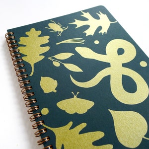 Forest Floor Coil Notebook / Coil Bound Notepad / Lined or Blank Spiral ...