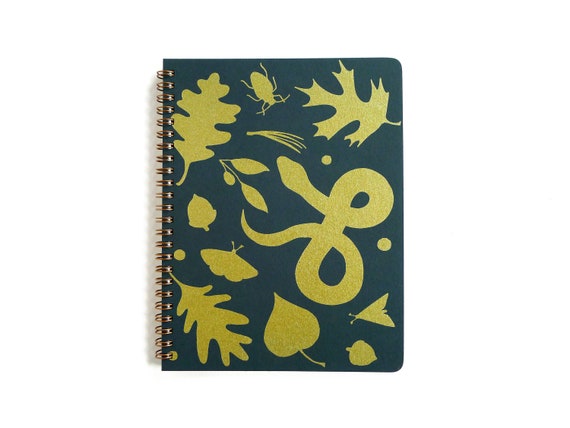 Forest Floor Coil Notebook / Coil Bound Notepad / Lined or | Etsy