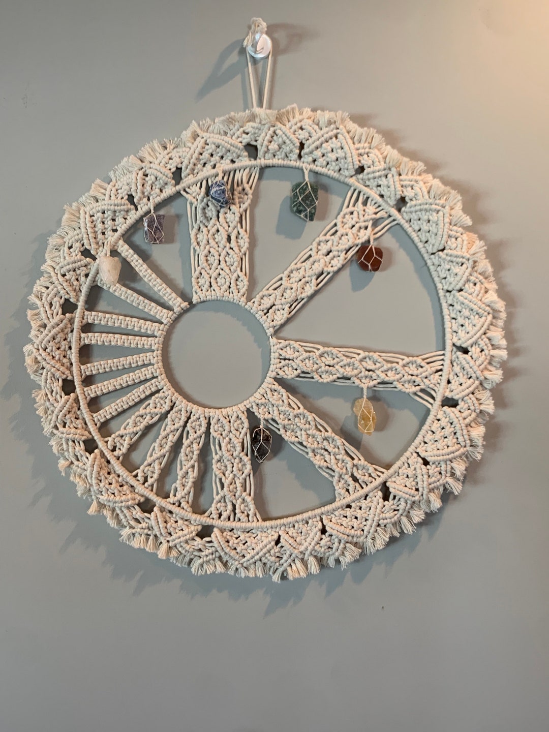 Mandala Chakra Macrame Wall Hanging Chakra Balancing Chakra Healing ...