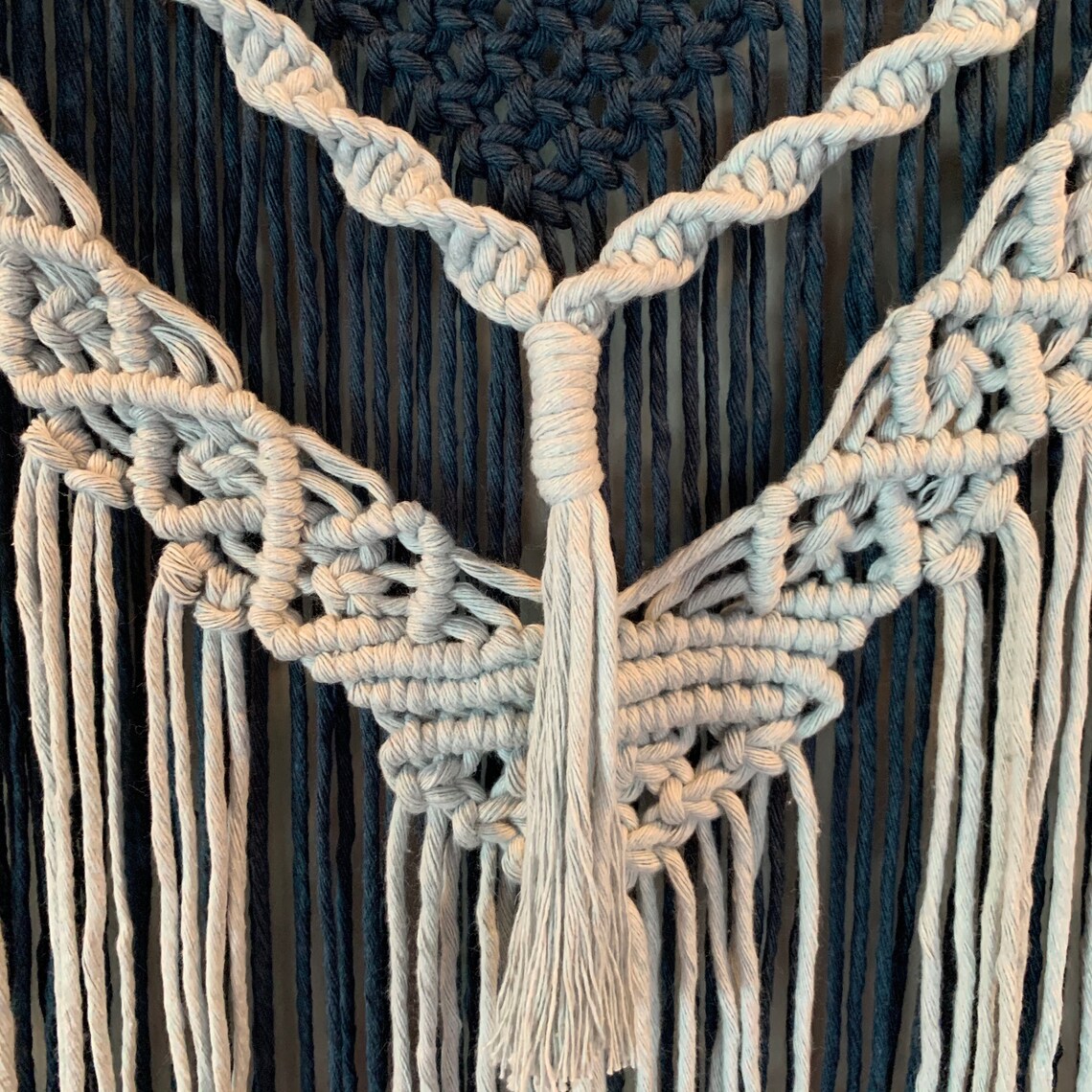 Macrame Wall Hanging Swag Wall Hanging Fiber Art Boho Style - Etsy Canada