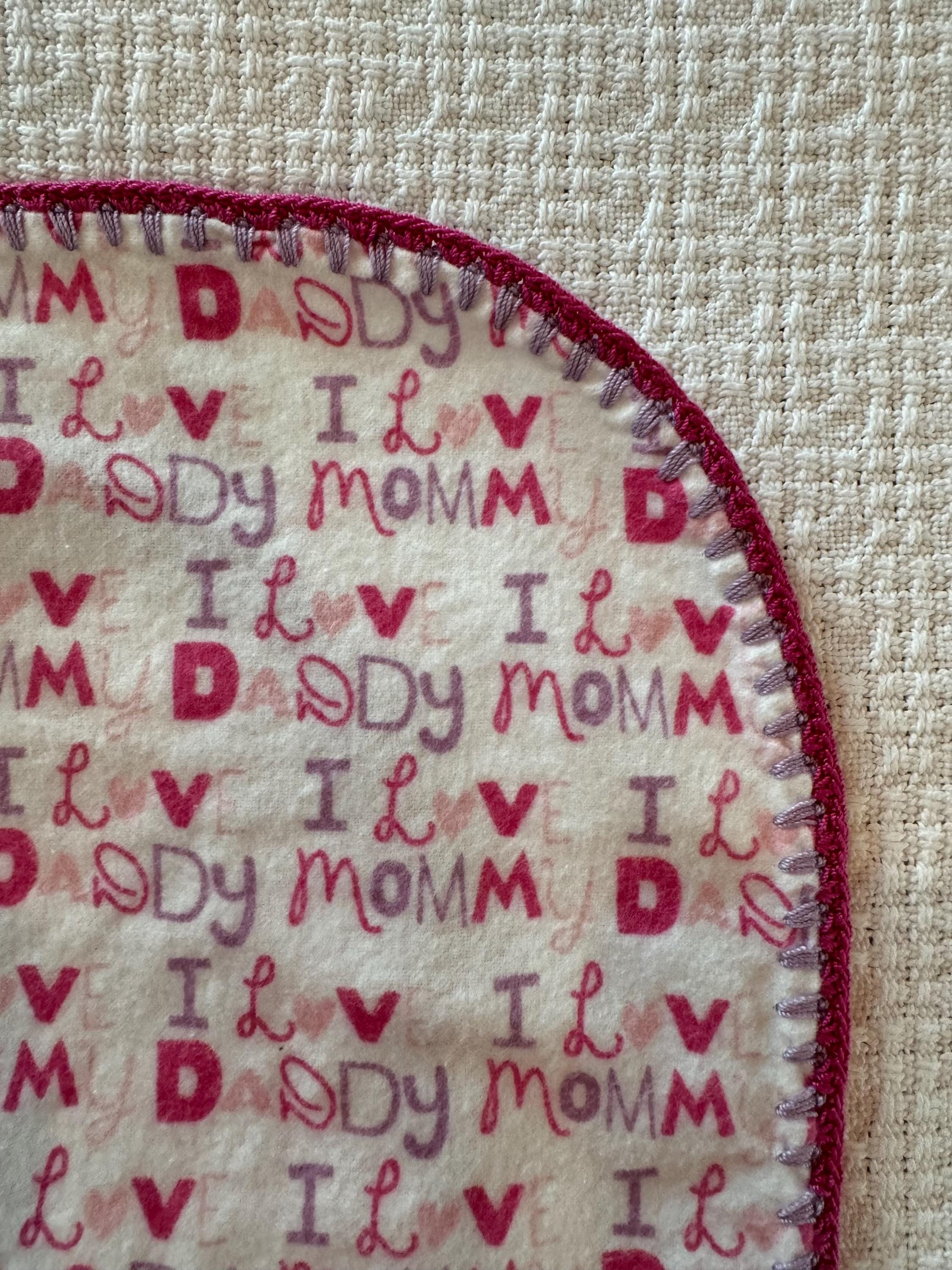 Newborn Swaddle Flannel Swaddle Receiving Blanket Hand Crochet Edging ...