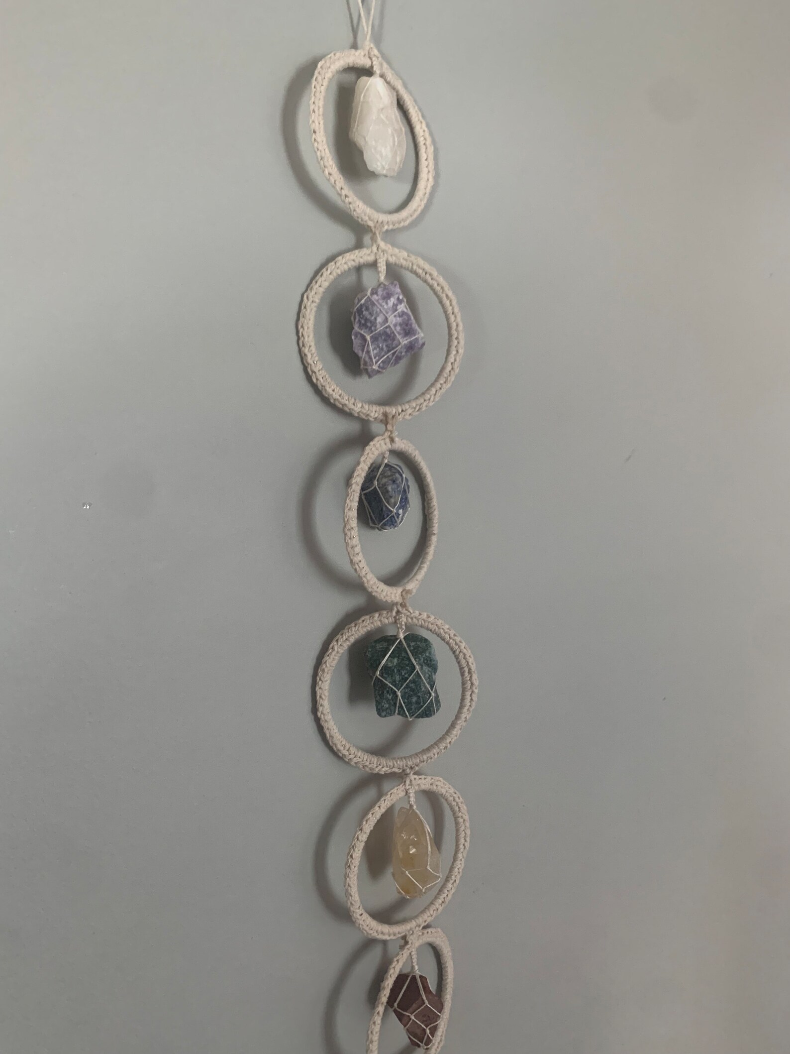 Chakra Macrame Wall Hanging Chakra Balancing Chakra Healing Boho Wall ...