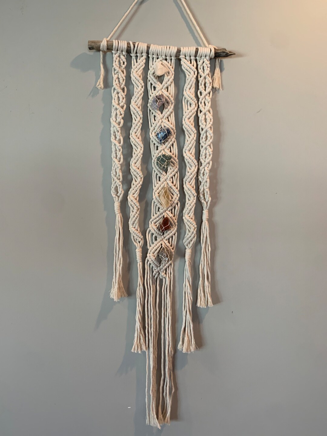 Chakra Macrame Wall Hanging Chakra Balancing Chakra Healing Boho Wall ...