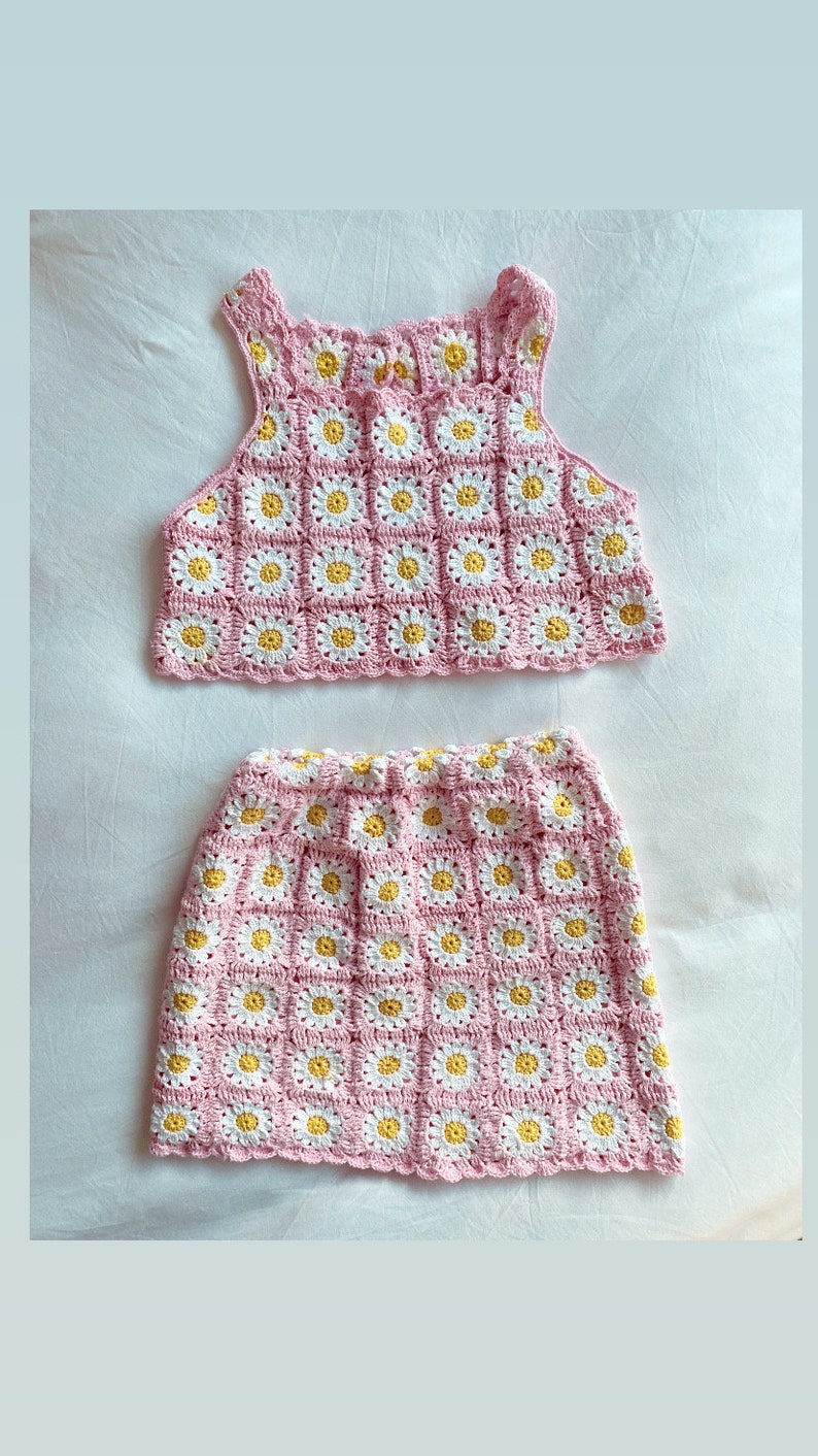 Daisy Co-ord Top Crochet Pattern - Etsy