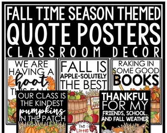Autumn Bulletin Board Fall Classroom Decoration Printables - Etsy