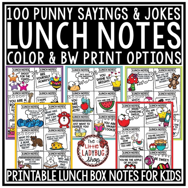 Funny Lunch Notes - Etsy