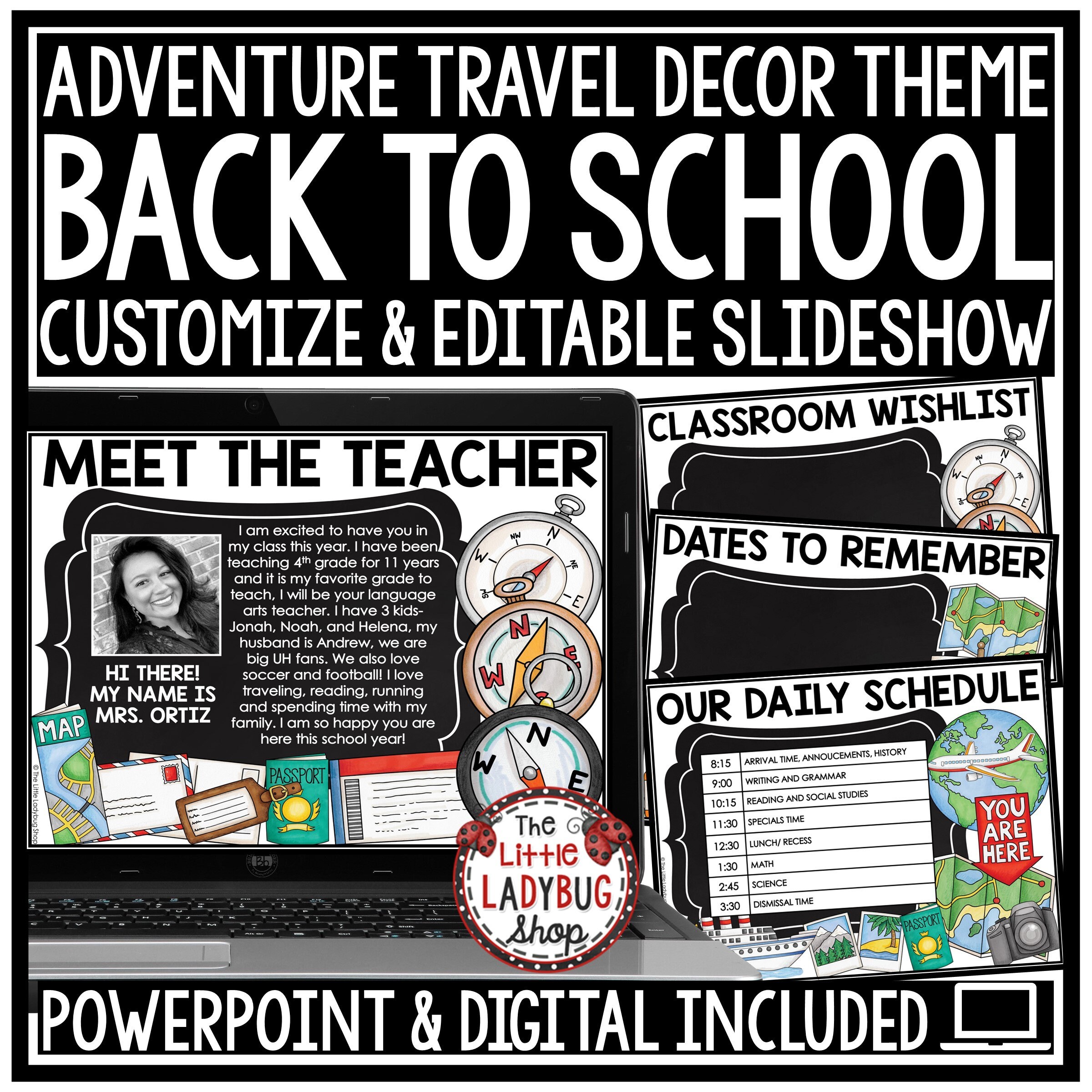 Adventure Travel Theme Classroom Décor Bundle Travel Theme Motivational ...