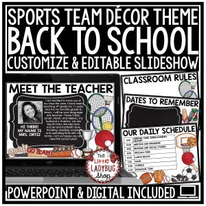 Sports Theme Classroom Decor Bundle | Sports Theme Motivational Quote ...